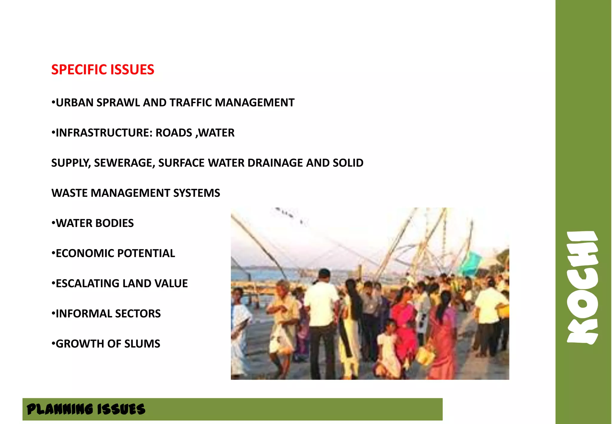 Kochi city study(intro, history, demography, infrastructure, economy, tourism) | PPTX