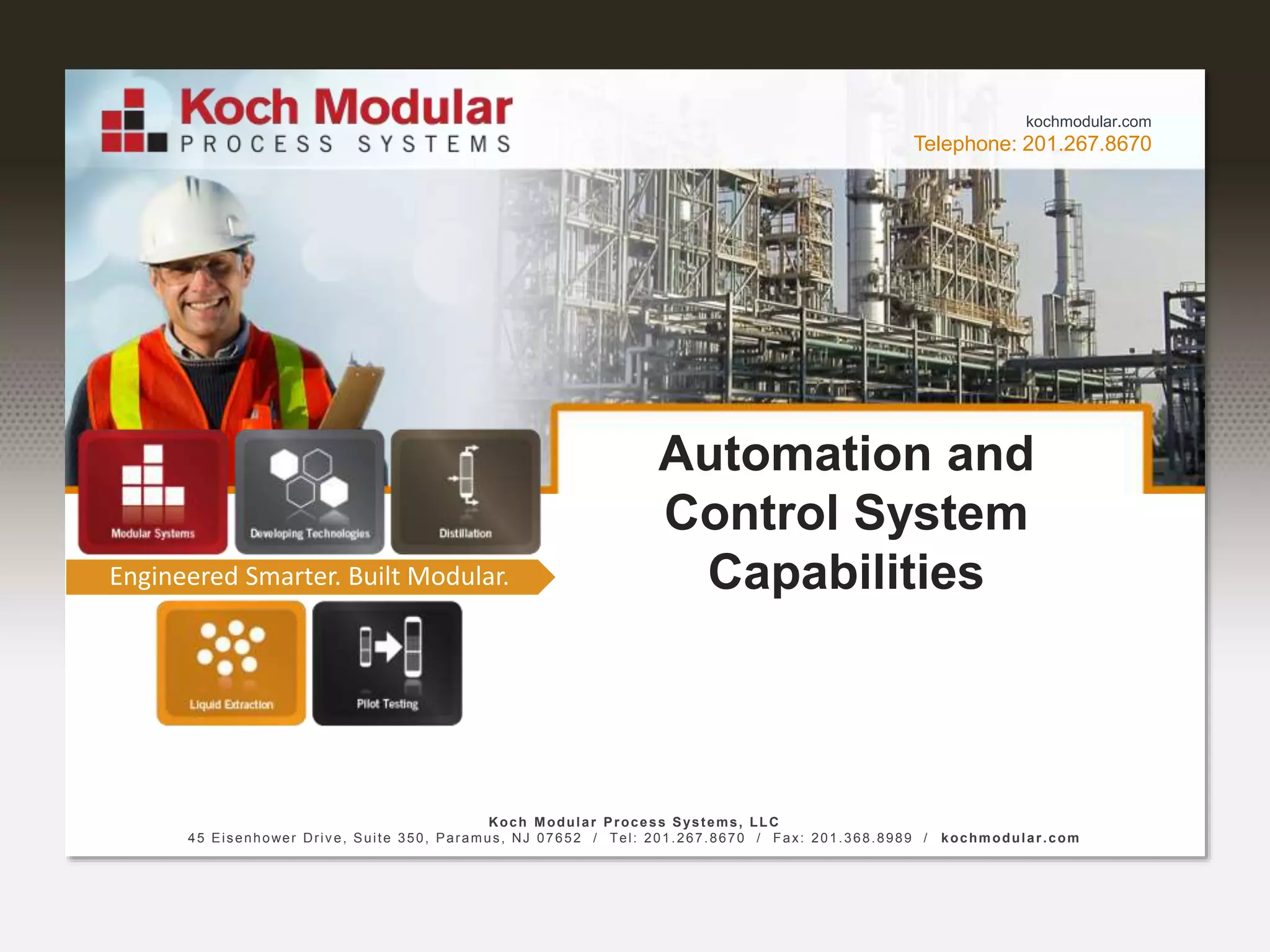 Koch Modular - Automation and Control System Capabilities | PPT