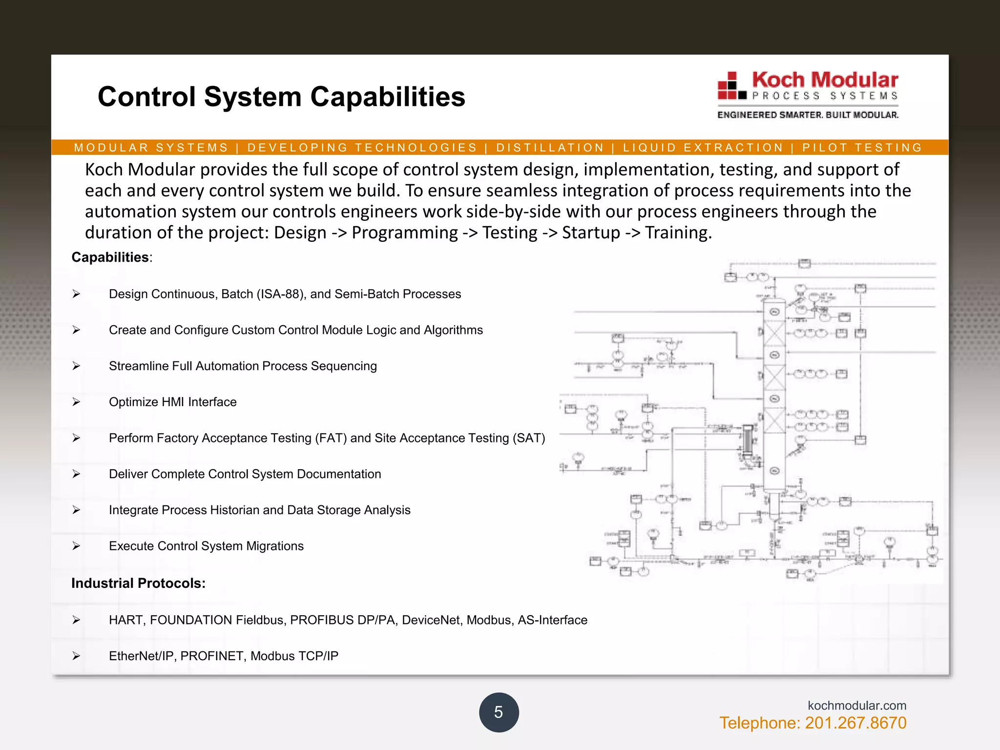 Koch Modular - Automation and Control System Capabilities | PPT