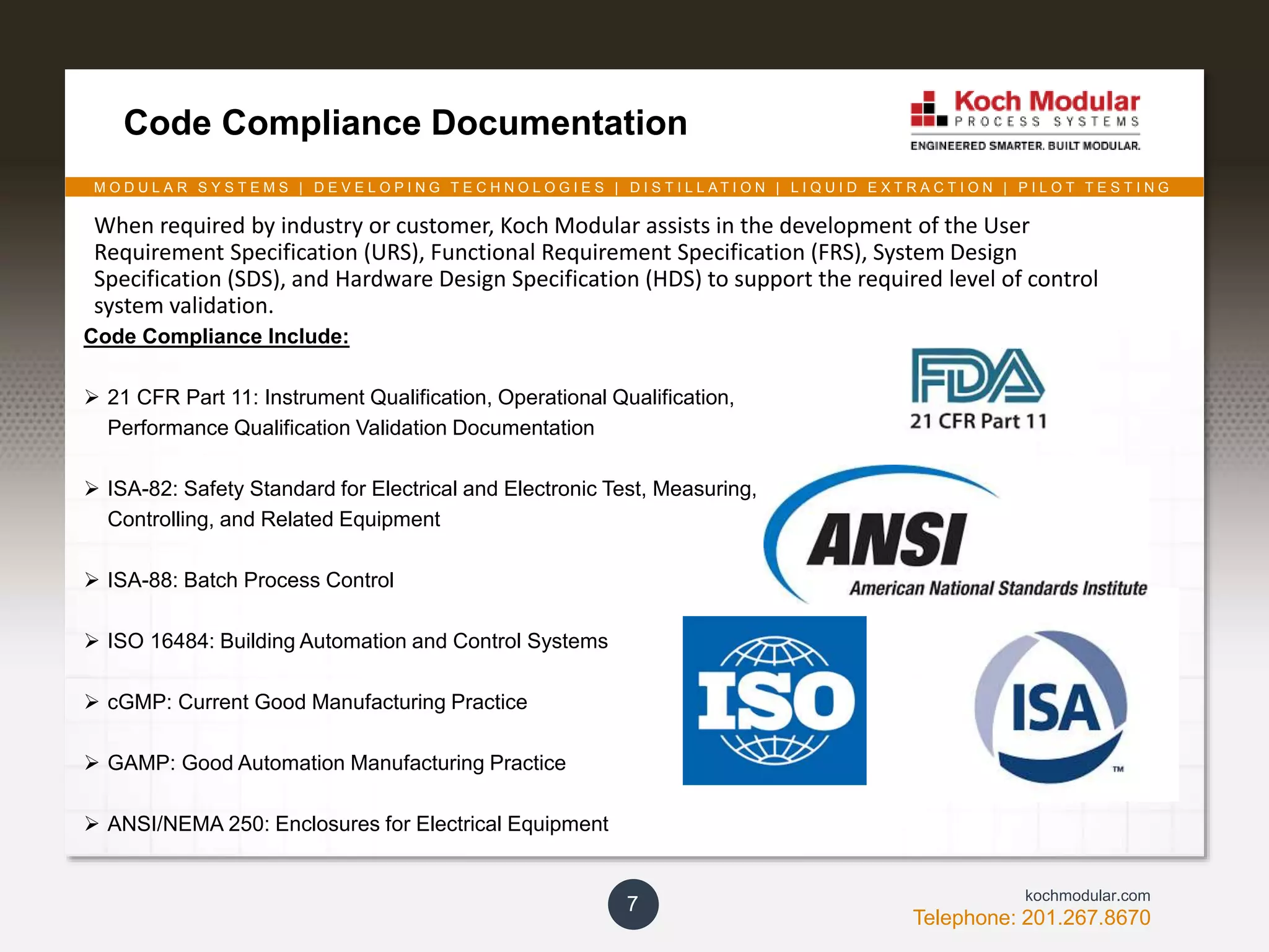 Koch Modular - Automation and Control System Capabilities | PPT