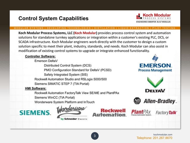 Koch Modular - Automation and Control System Capabilities | PPT