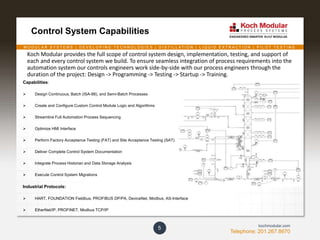 Koch Modular - Automation and Control System Capabilities | PPT