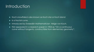 Koch snowflake | PPTX