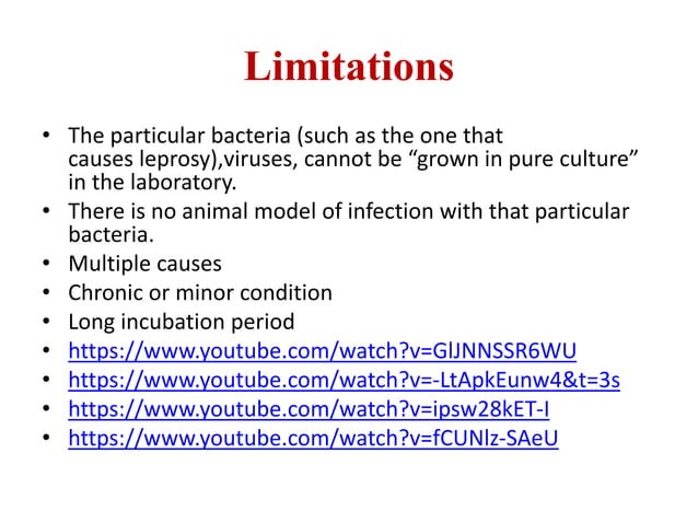 Koch's postulate –principals & method | PPTX