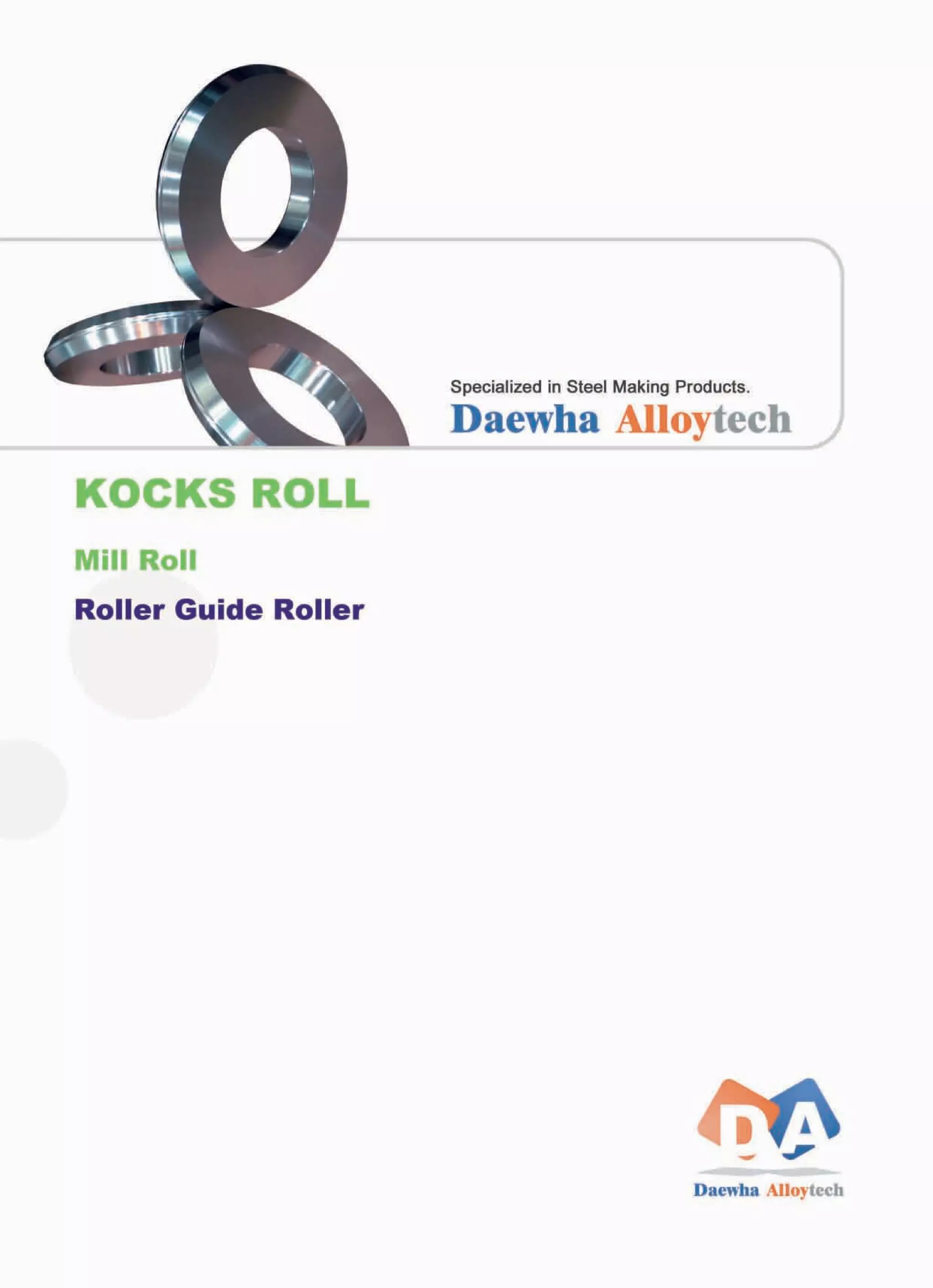 Kocks roll mill roll and guide roll project sales corp | PDF