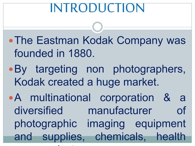 Kodak | PPTX | Cameras and Camcorders | Consumer Electronics