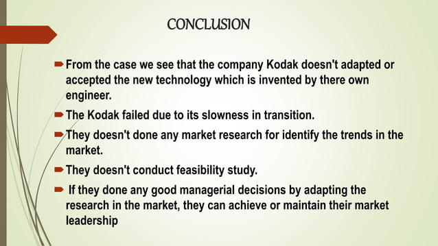 Kodak | PPTX | Cameras and Camcorders | Consumer Electronics