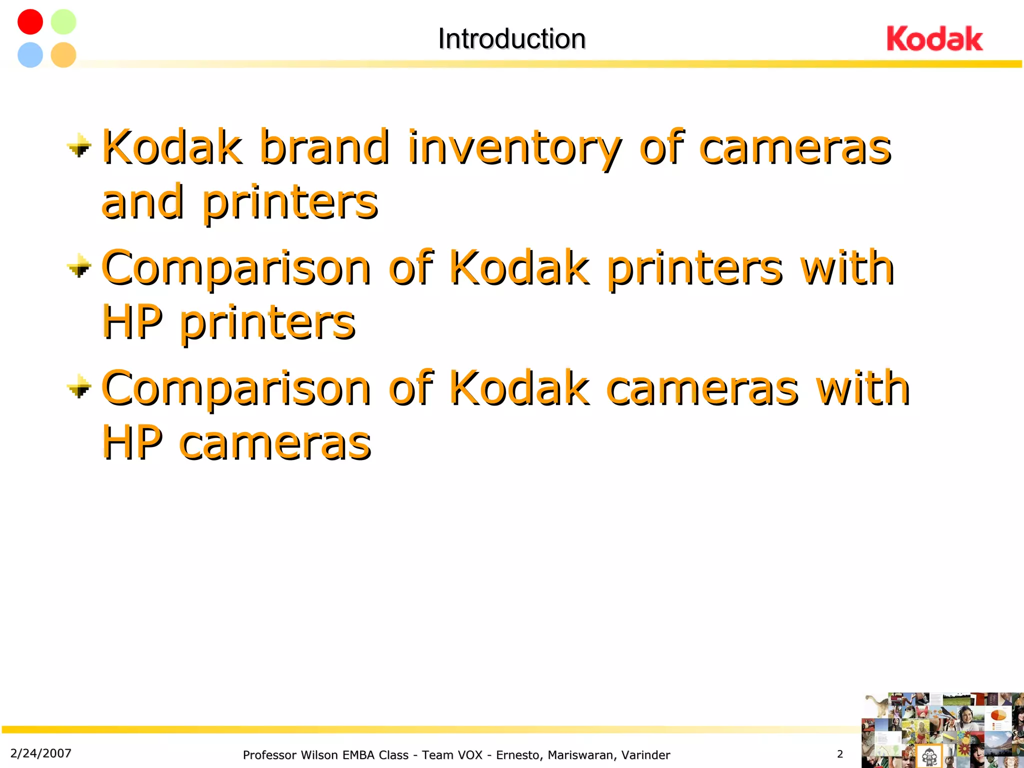 Kodak Brand Audit Report | PPT
