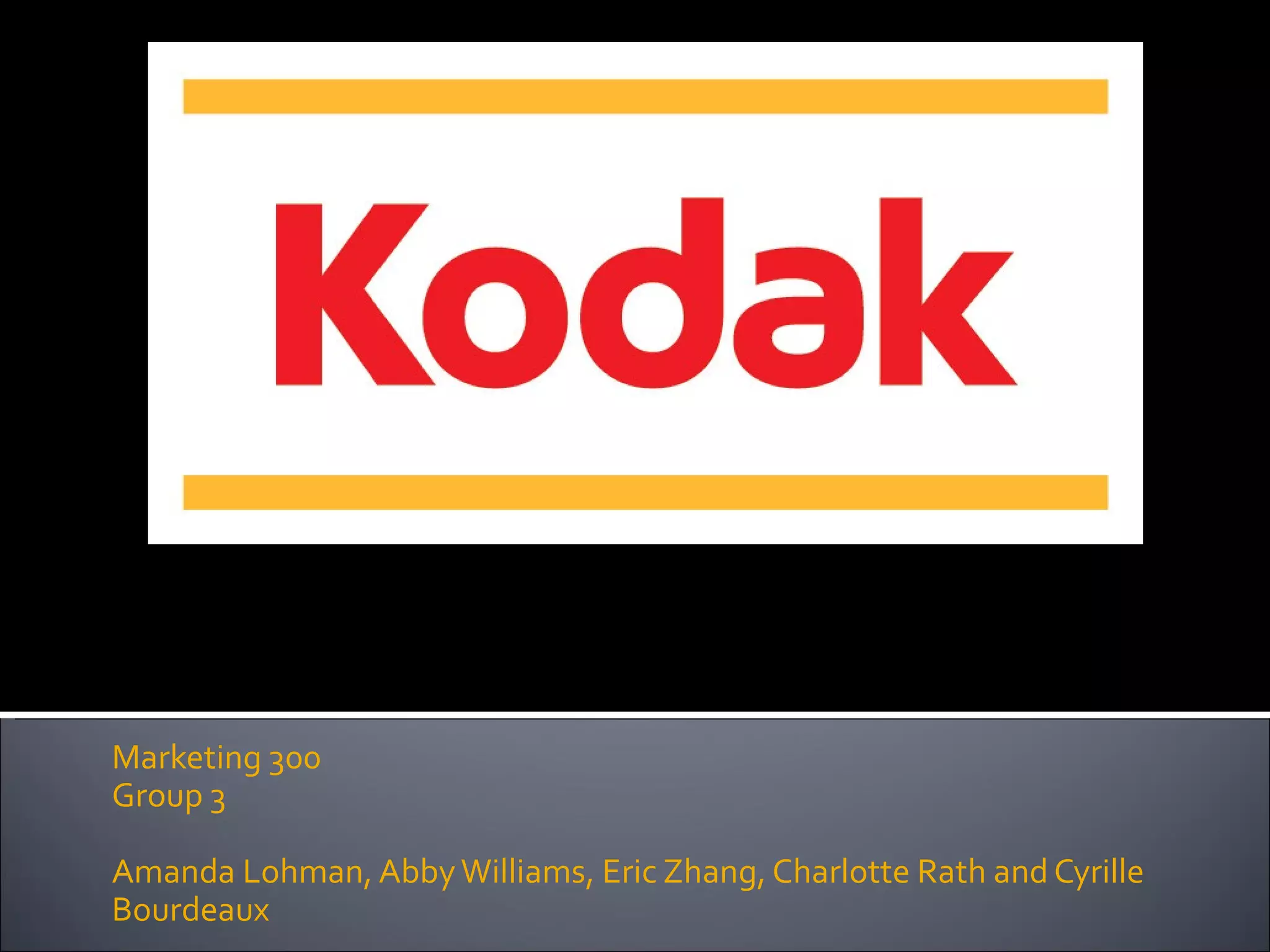 Kodak Marketing Presentation | PPT