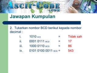 Kod binary amp_ascii | PPT