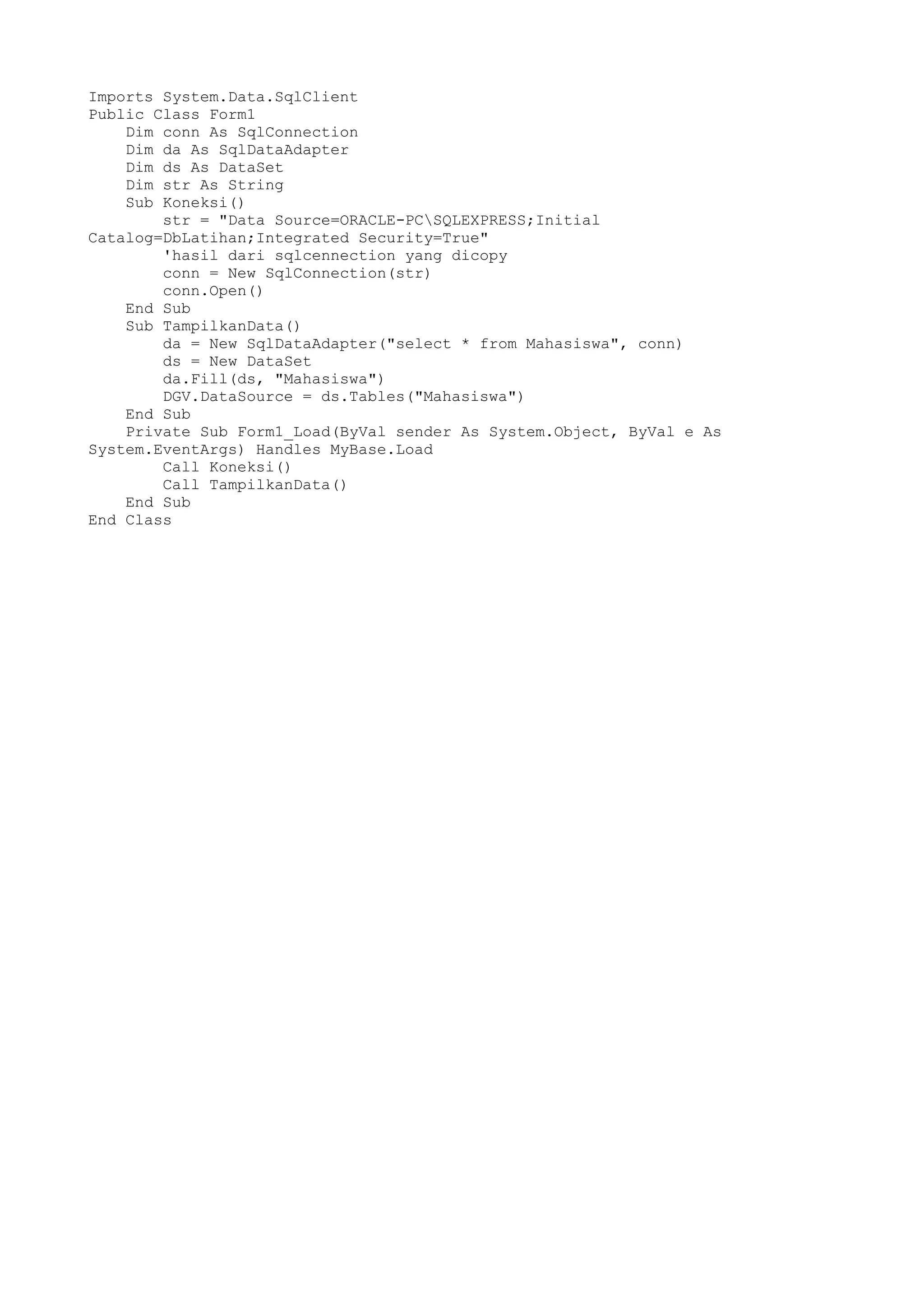 Kode | TXT | Databases | Computer Software and Applications