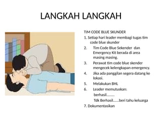 CODE BLUE RUMAH SAKIT AKREDITASI PAP LARS | PPT