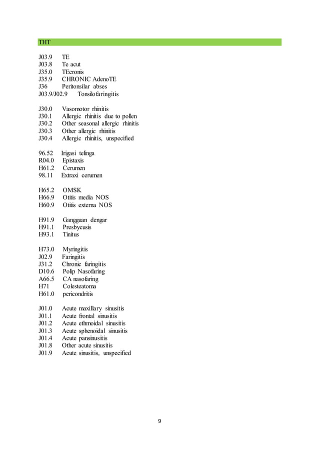 Kode diagnosa bpjs | DOCX