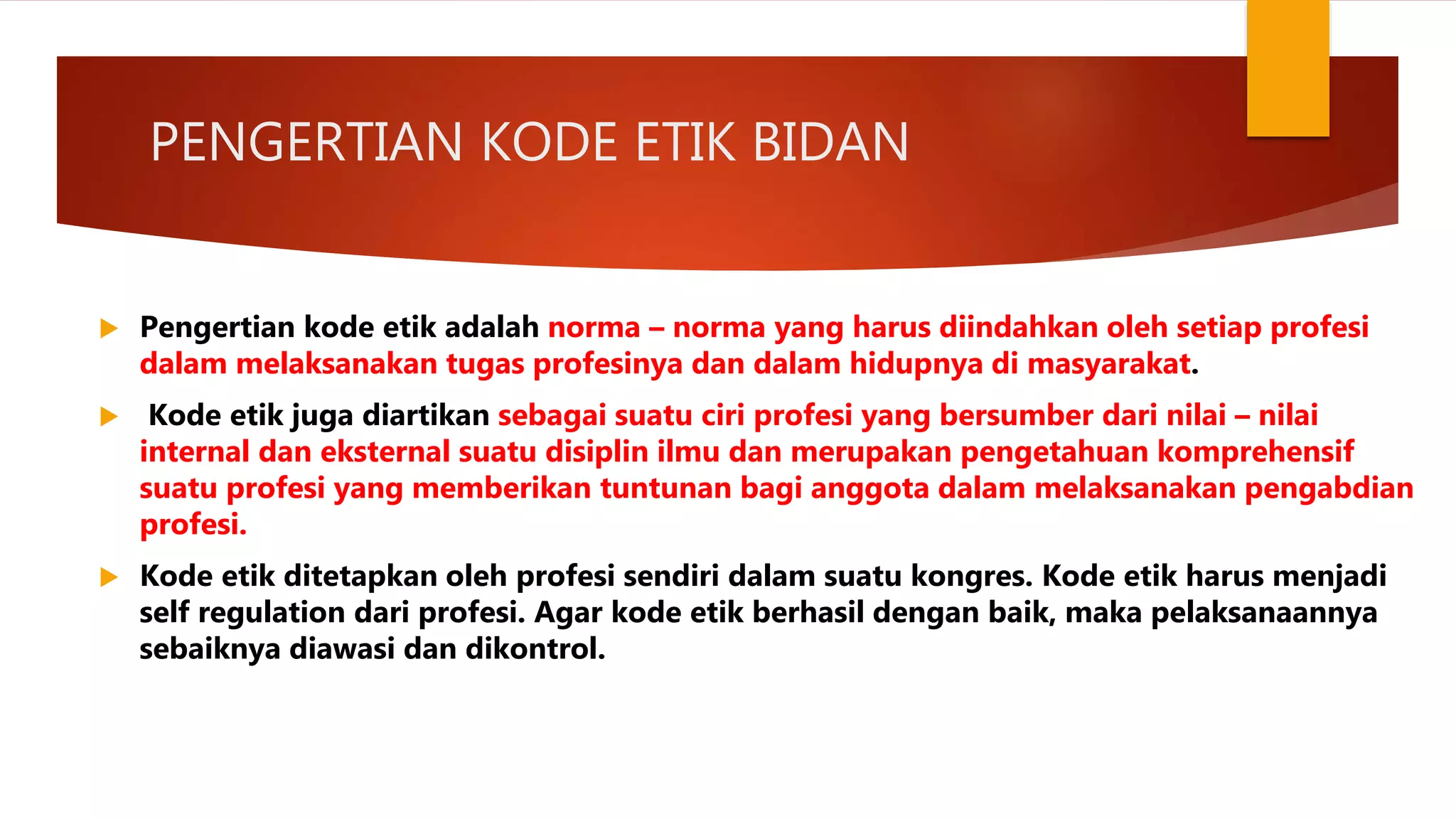 Kode Etika Bidan | PPTX