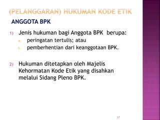 Kode etik bpk 2011 | PPT