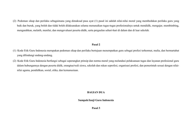 Kode etik guru indonesia | DOCX