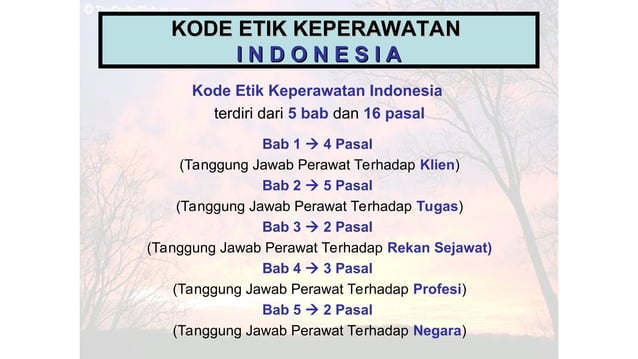 MATERI KODE ETIK KEPERAWATAN INDONESIA PPT | PPT