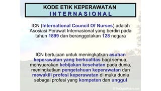 MATERI KODE ETIK KEPERAWATAN INDONESIA PPT | PPT