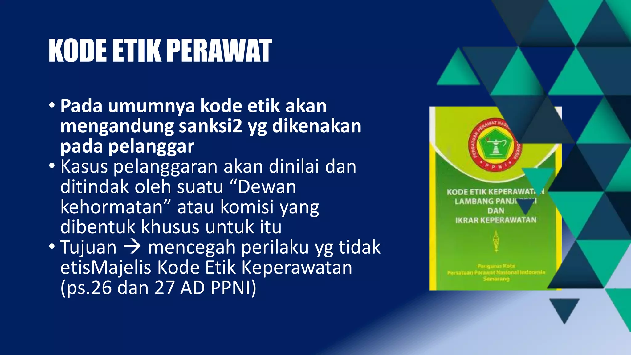 KODE ETIK KEPERAWATAN INDONESIA | PDF