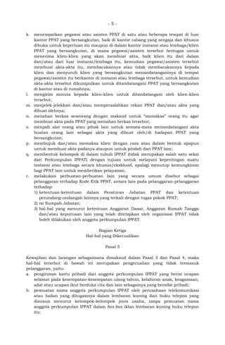 Kode etik ppat | PDF