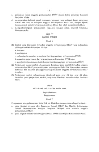 Kode etik ppat | PDF