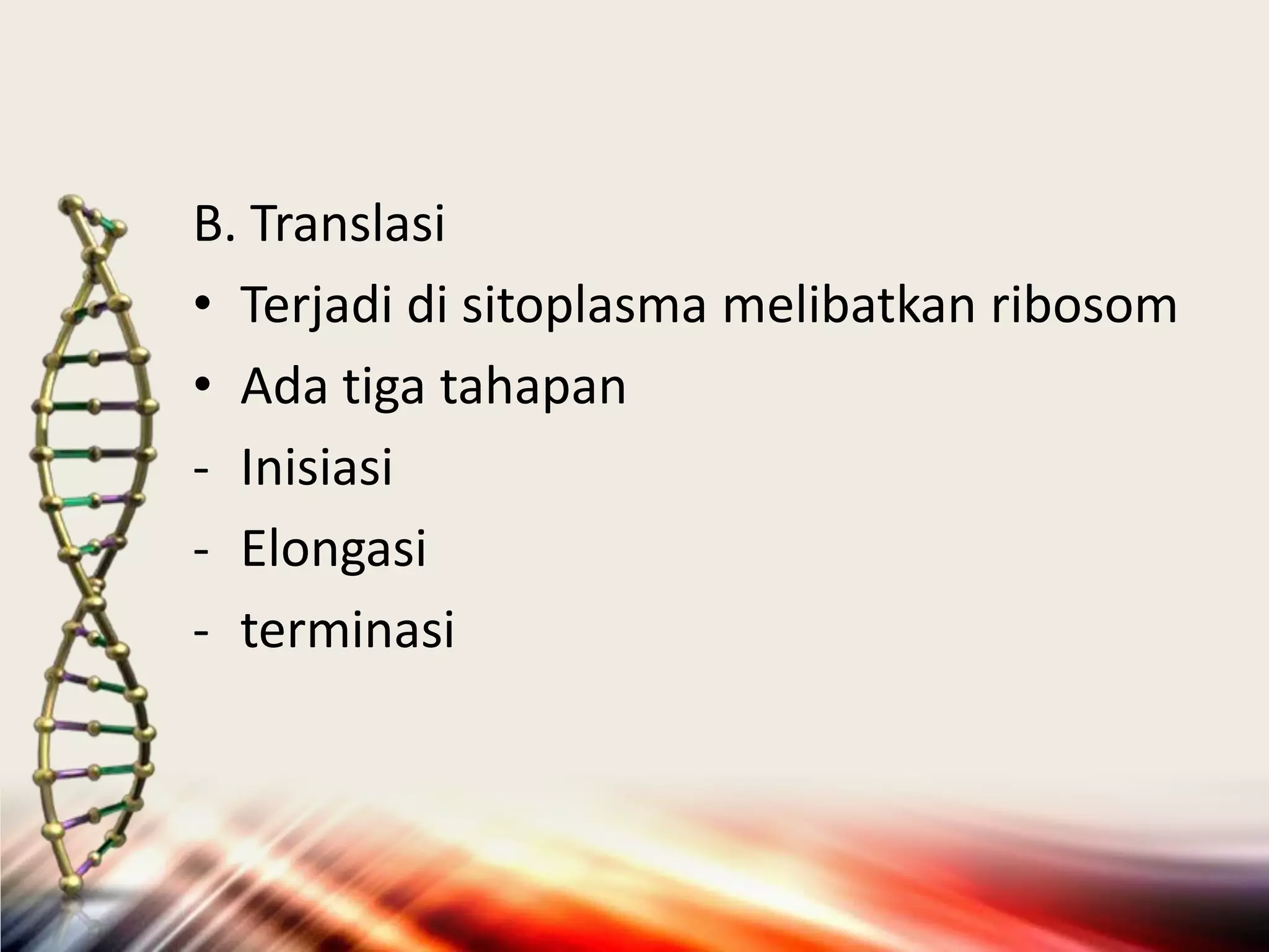 Kode genetik dan sintesis protein | PPTX