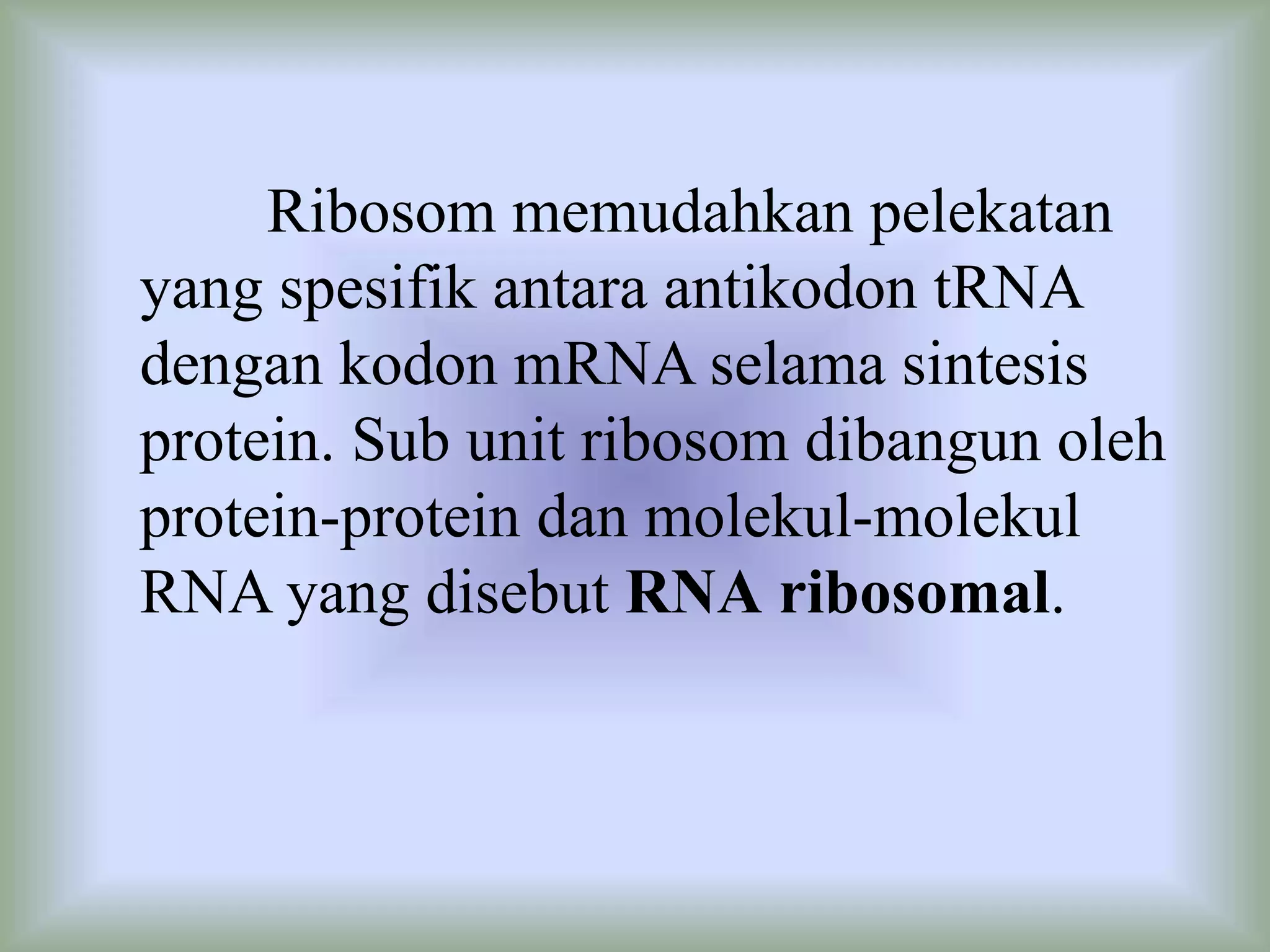 Kode genetik dan sintesis protein | PPTX