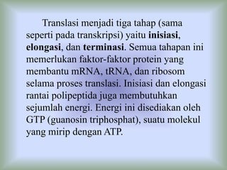 Kode genetik dan sintesis protein | PPTX