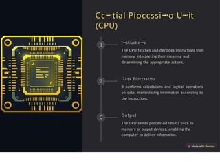 Computer hardware and software introduction | PPTX