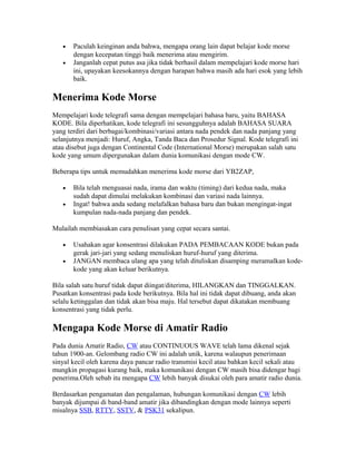 Kode morse | DOC