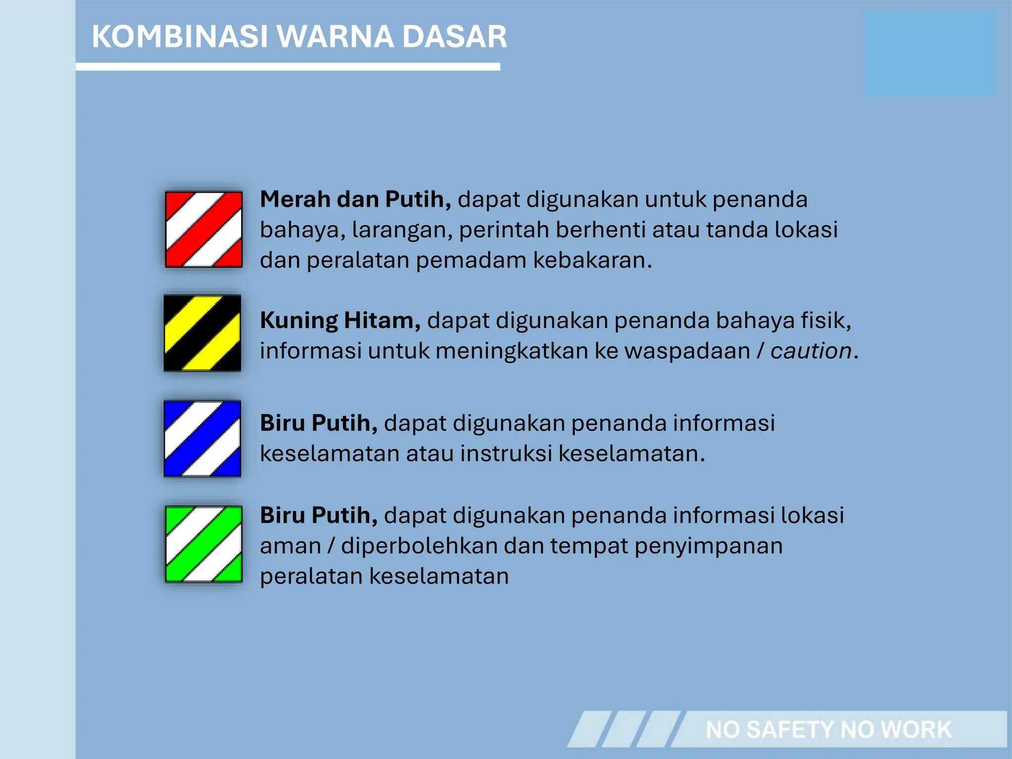 Kode tanda warna safety untuk rambu rambu keselamatan | PDF