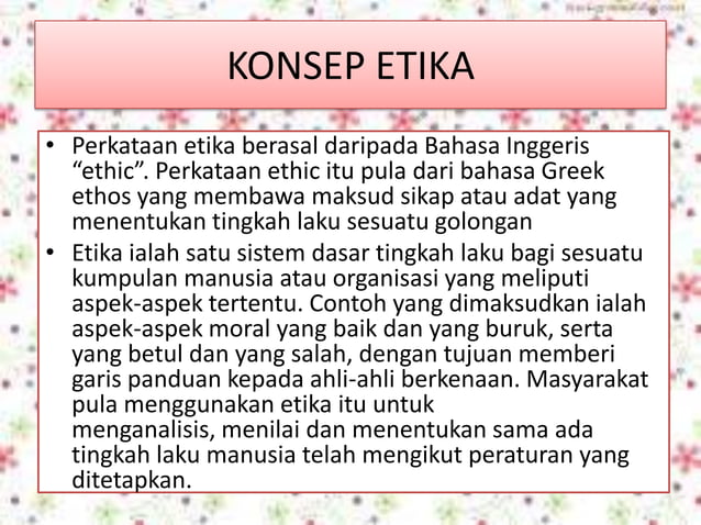 Kod etika profesion keguruan | PPTX