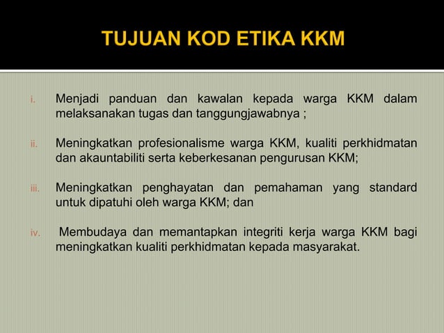 Kod etika & tata kelakuan pegawai kementerian kesihatan | PDF