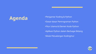 pembelajaran Koding dan Python untuk sma | PPTX