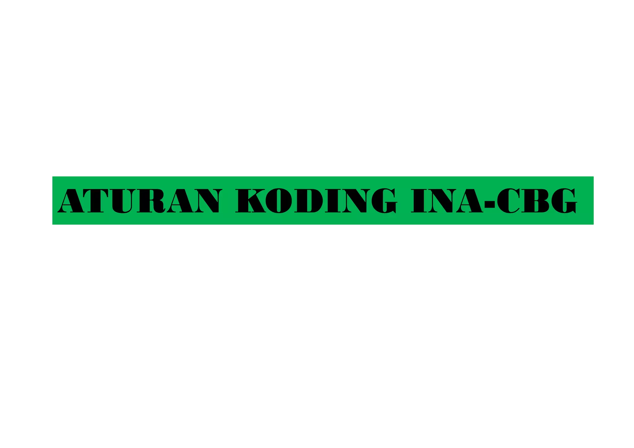 Koding INA-CBG | PDF