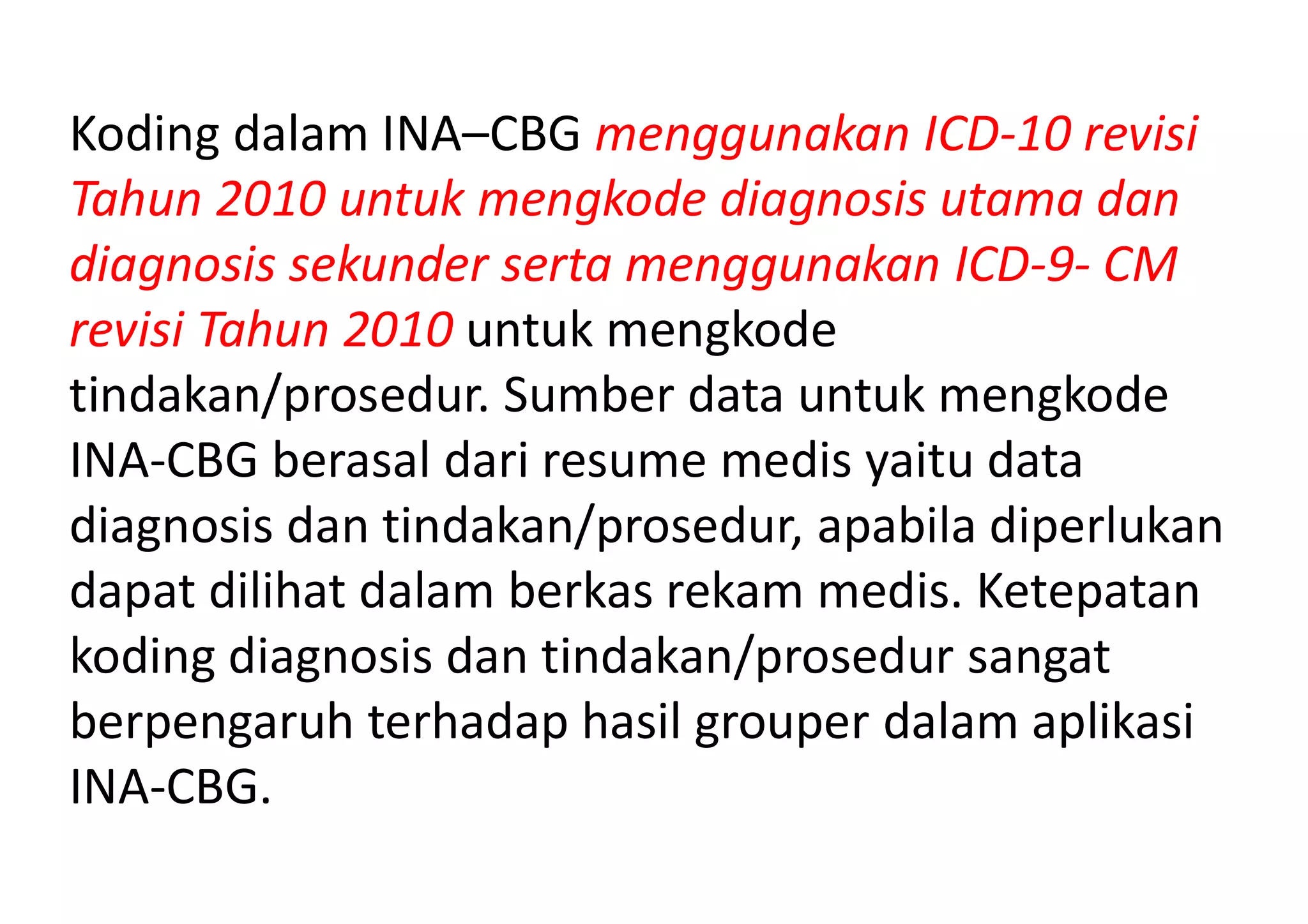 Koding INA-CBG | PDF