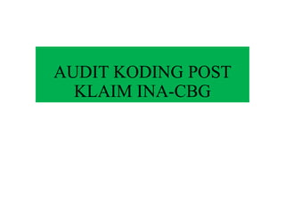 Koding INA-CBG | PDF