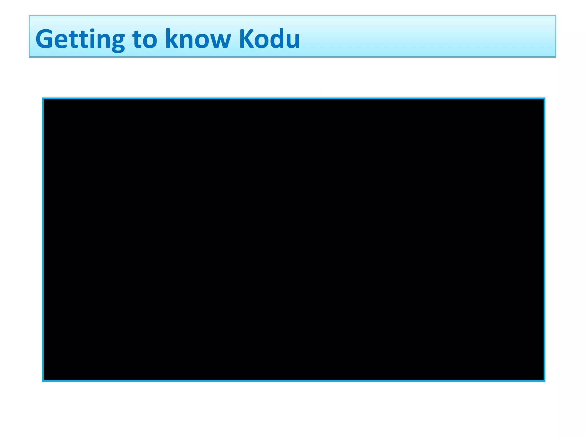 Kodu game design | PPT