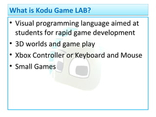 Kodu game design | PPT