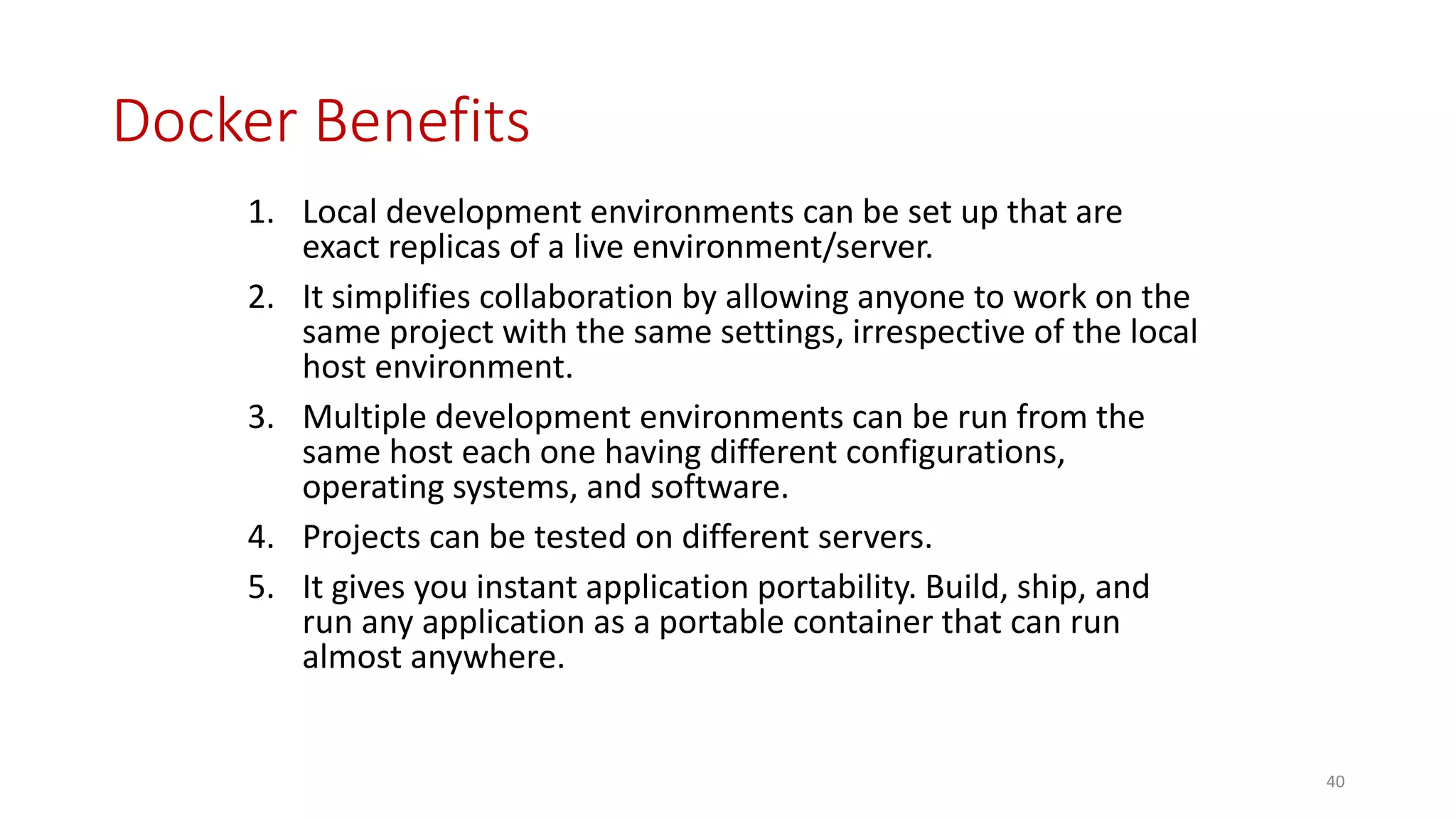 microservice architecture and docker | PPTX