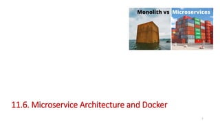 microservice architecture and docker | PPTX