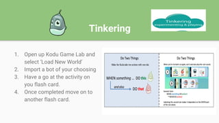Using Kodu to develop computational thinking | PDF