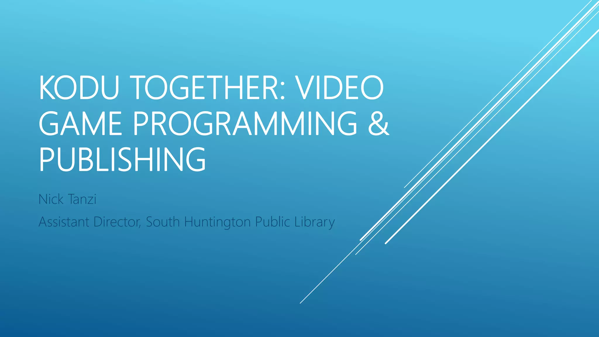 Kodu Together: Video Game Programming & Publishing | PPTX