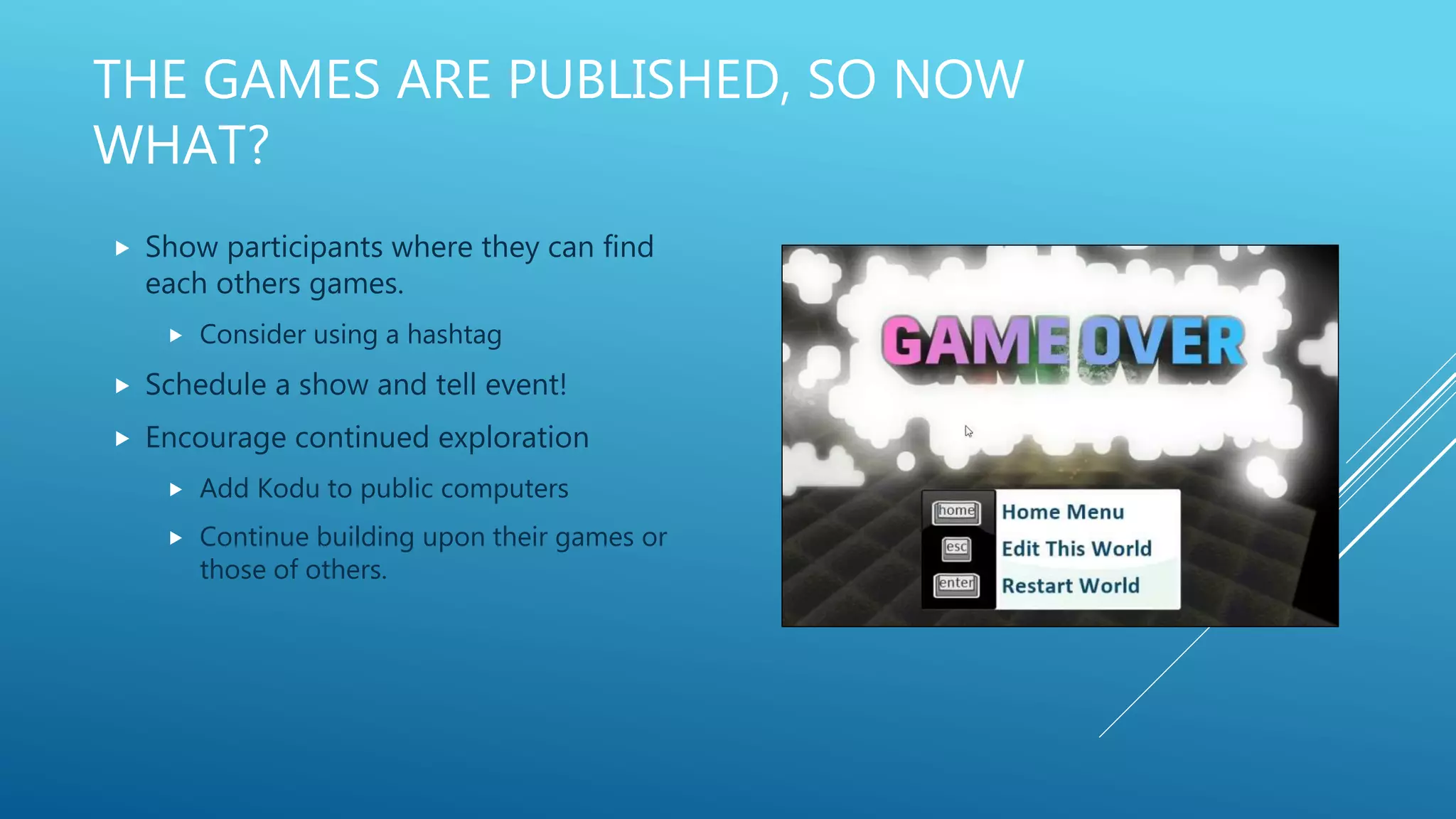 Kodu Together: Video Game Programming & Publishing | PPTX