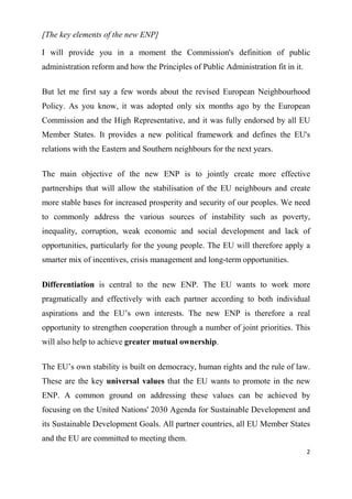 Michael Koehler, The Principles of Public Administration for ENP ...