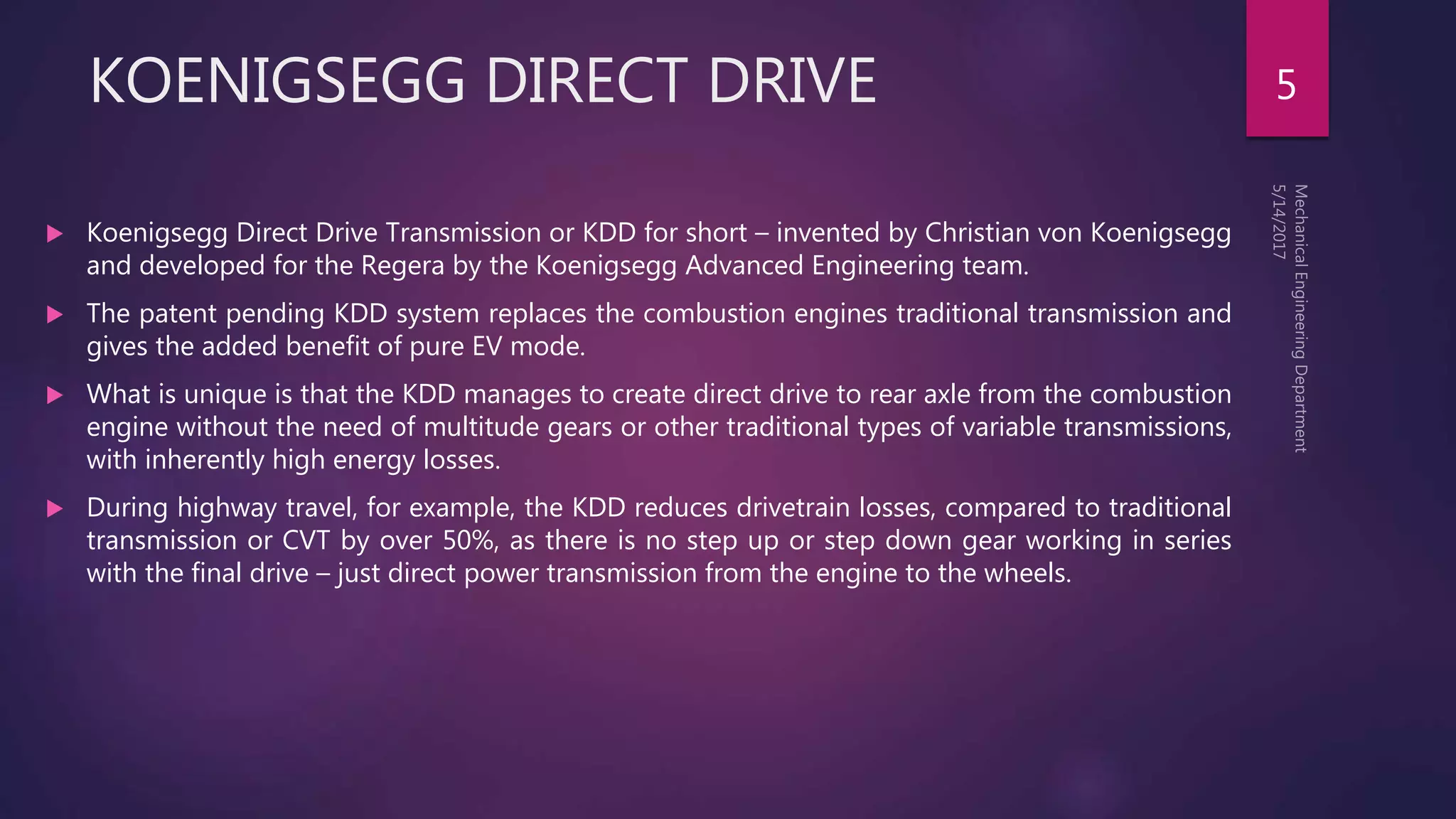 Koenigsegg regera | PPTX