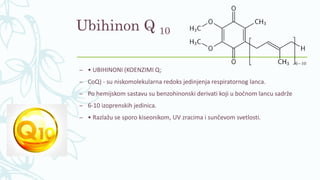 Koenzimi bioregulatori | PPTX