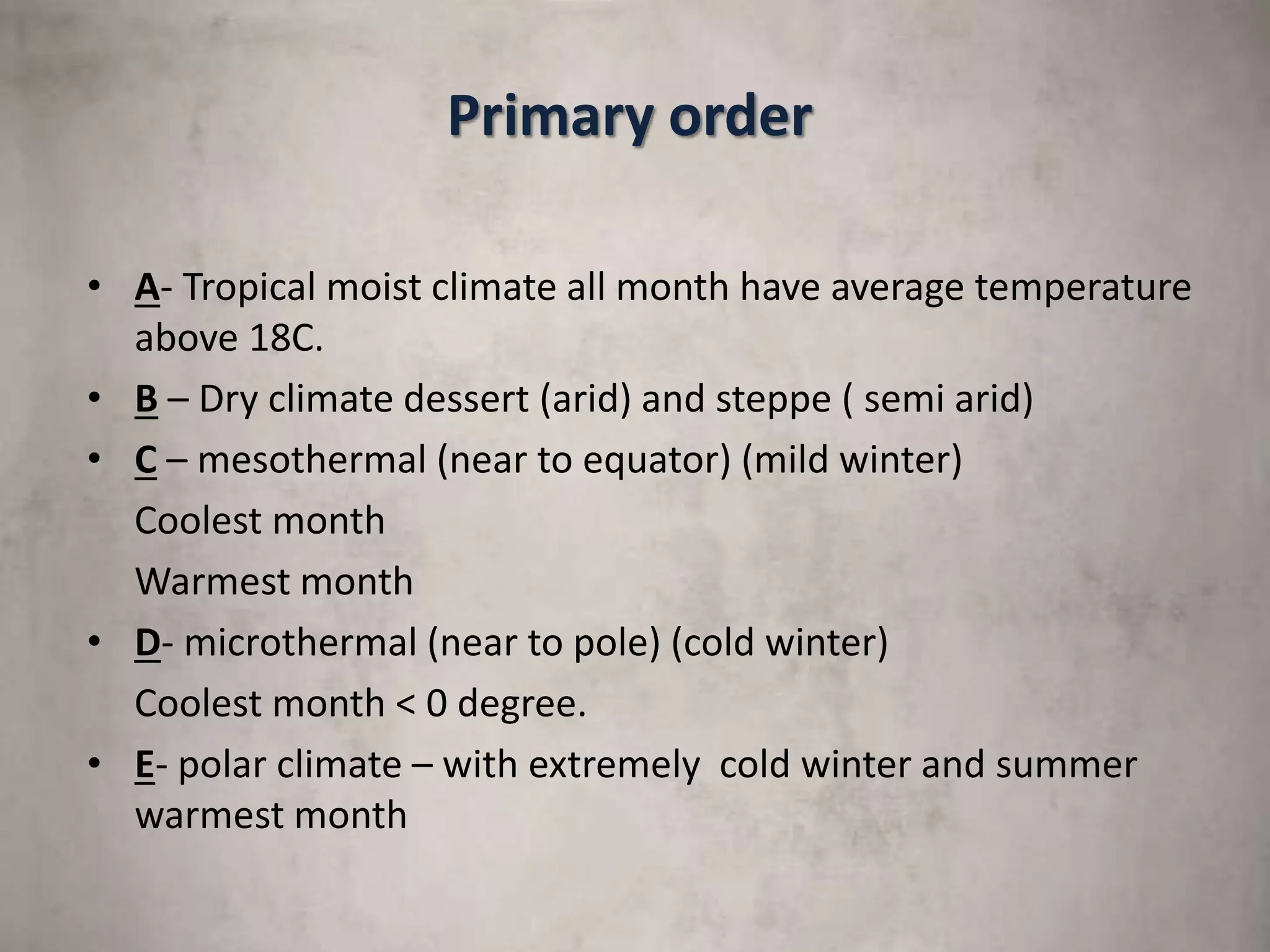 Koepenns 2nd order classification | PPTX