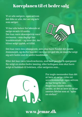 Koereplan til-bedre-salg-ebog-1 | PDF | Free Download