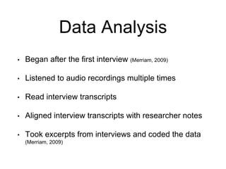 Dissertation Defense: An Exploration of the Lived Experiences of ...